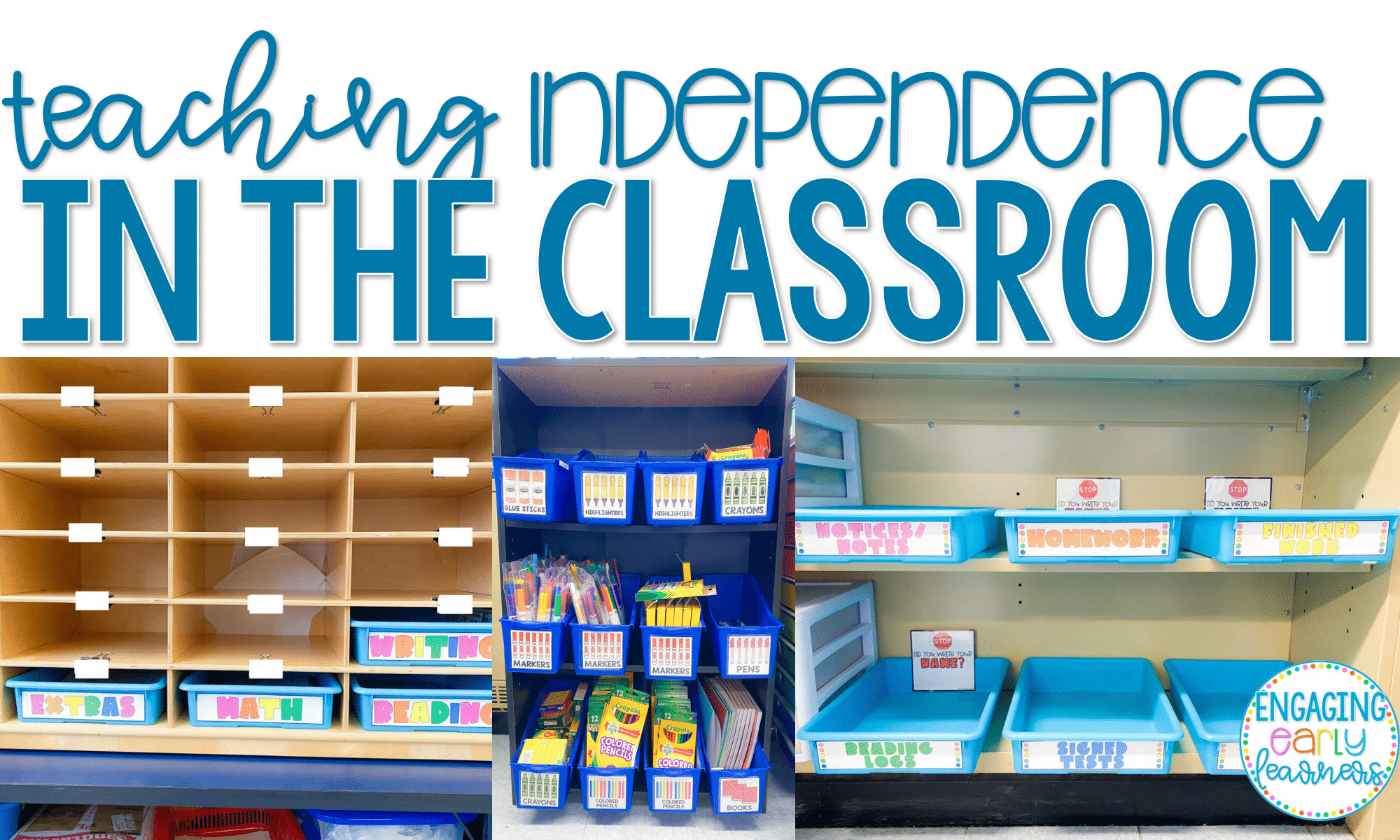 How I Help My Students Become More Independent - Engaging Early Learners