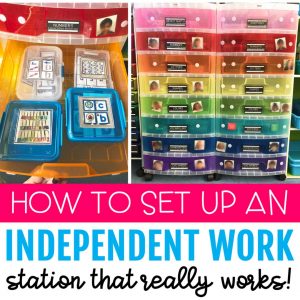Independent Task Box Work Station - Engaging Early Learners