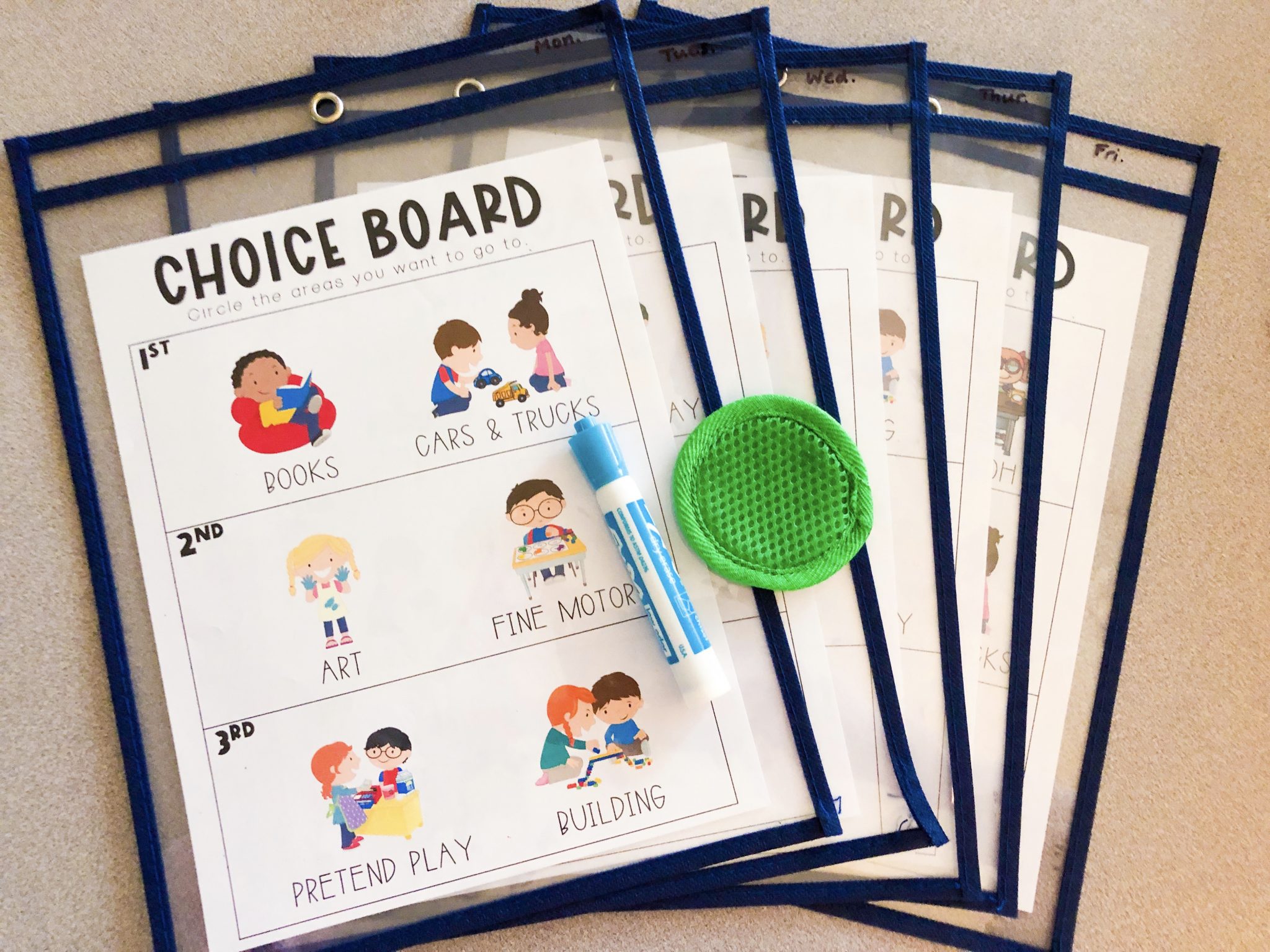 Choice Boards For Centers - Engaging Early Learners