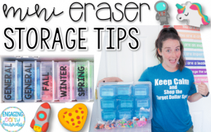 Mini Eraser Storage Tips for the Classroom - Engaging Early Learners